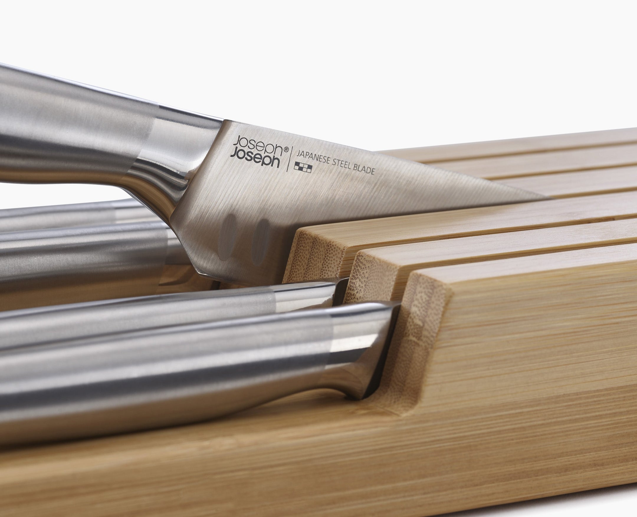 5-Piece Bamboo In-Drawer Knife Block | Joseph Joseph UK