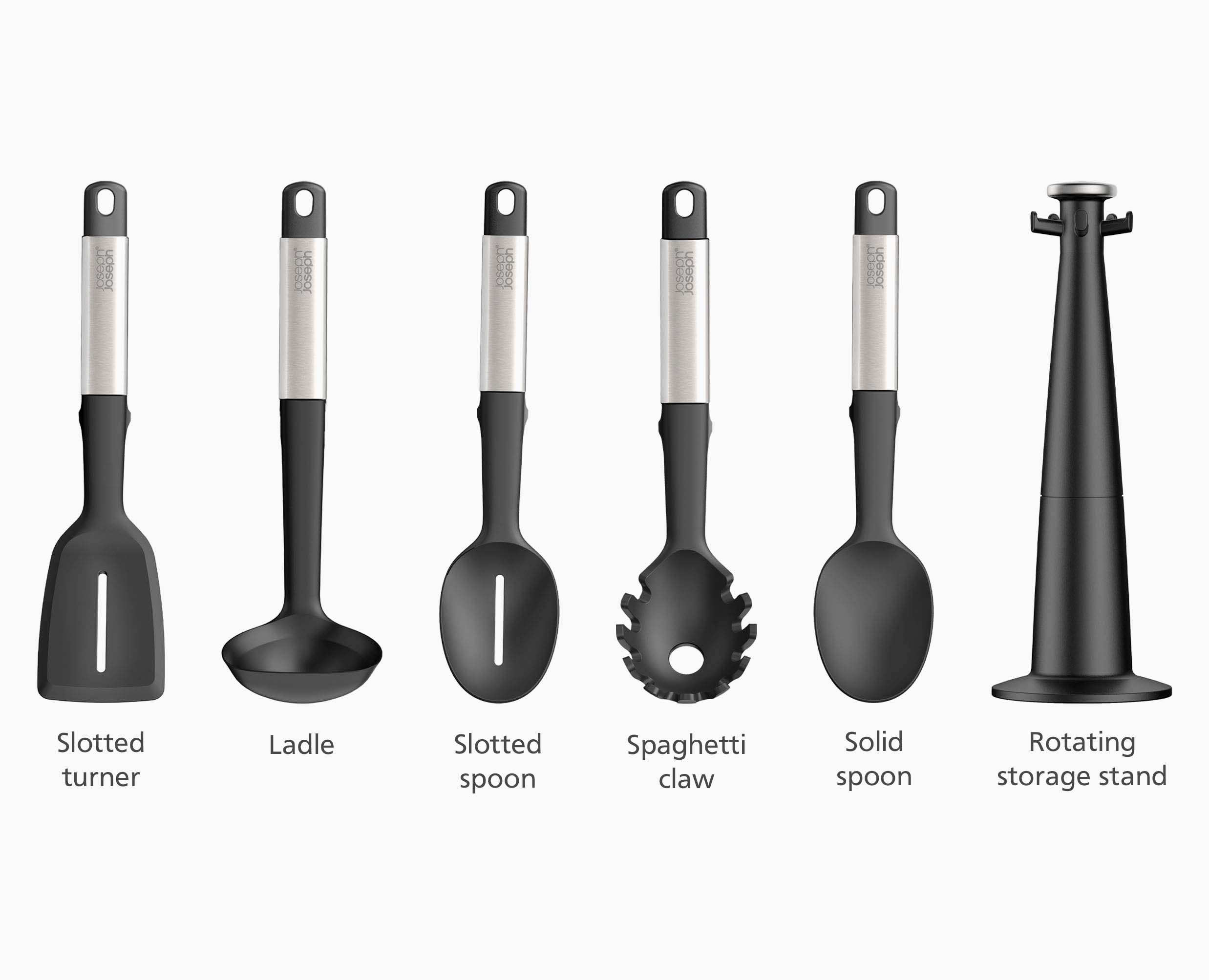 Silicone Utensil Carousel (5-piece) | Joseph Joseph UK