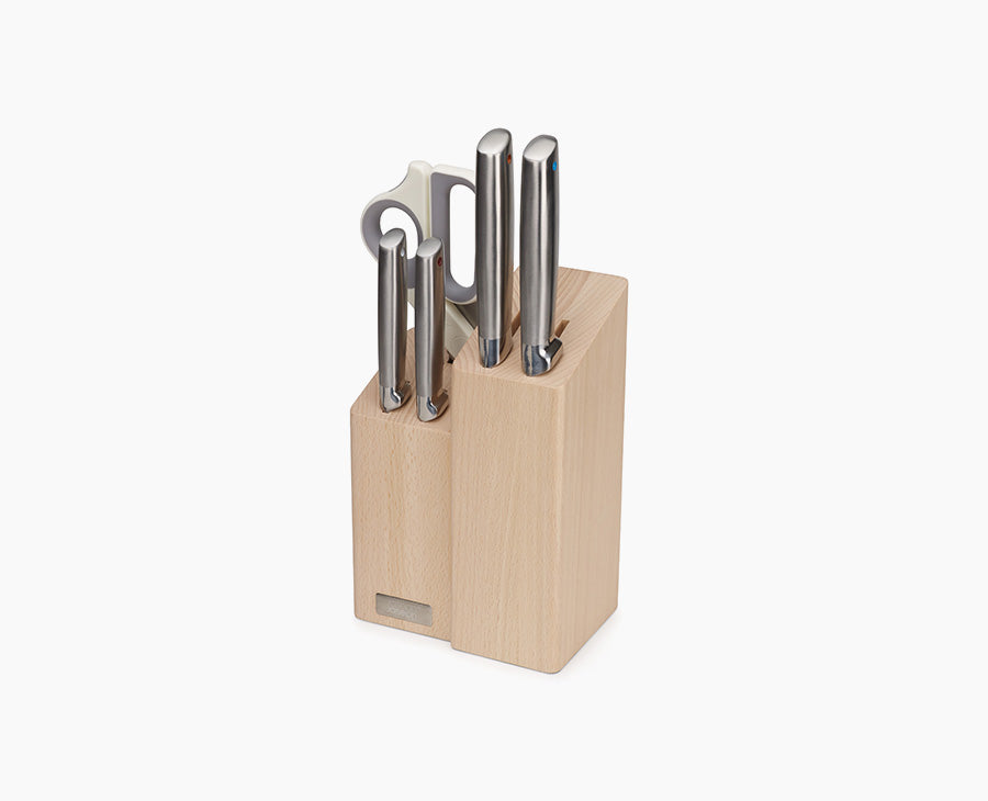 Fusion 5-Piece Knife Block With Scissors | Joseph Joseph UK
