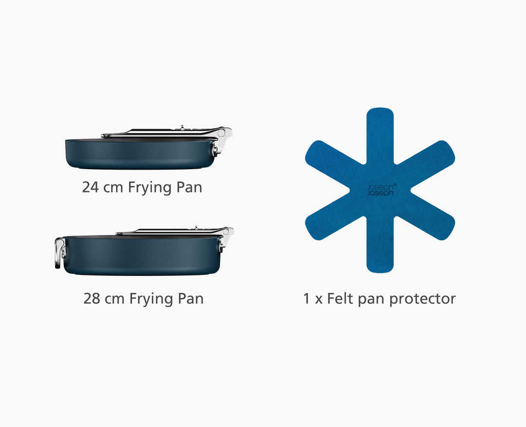 Space 2-piece Non-Stick Frying Pan Set | Joseph Joseph UK
