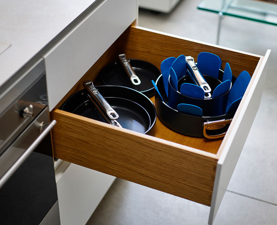 Space 3 Felt Pan Protectors for Stacking | Joseph Joseph UK