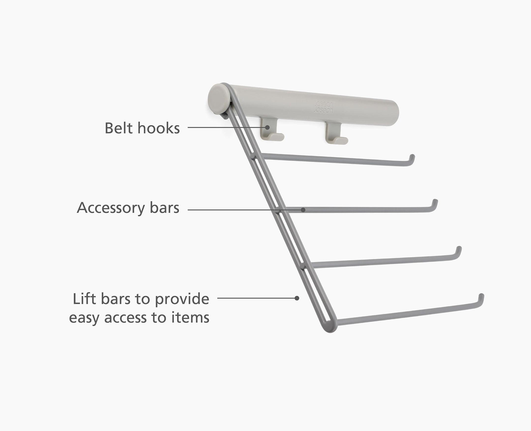 Folding Belt, Scarf & Tie Rack | Joseph Joseph UK