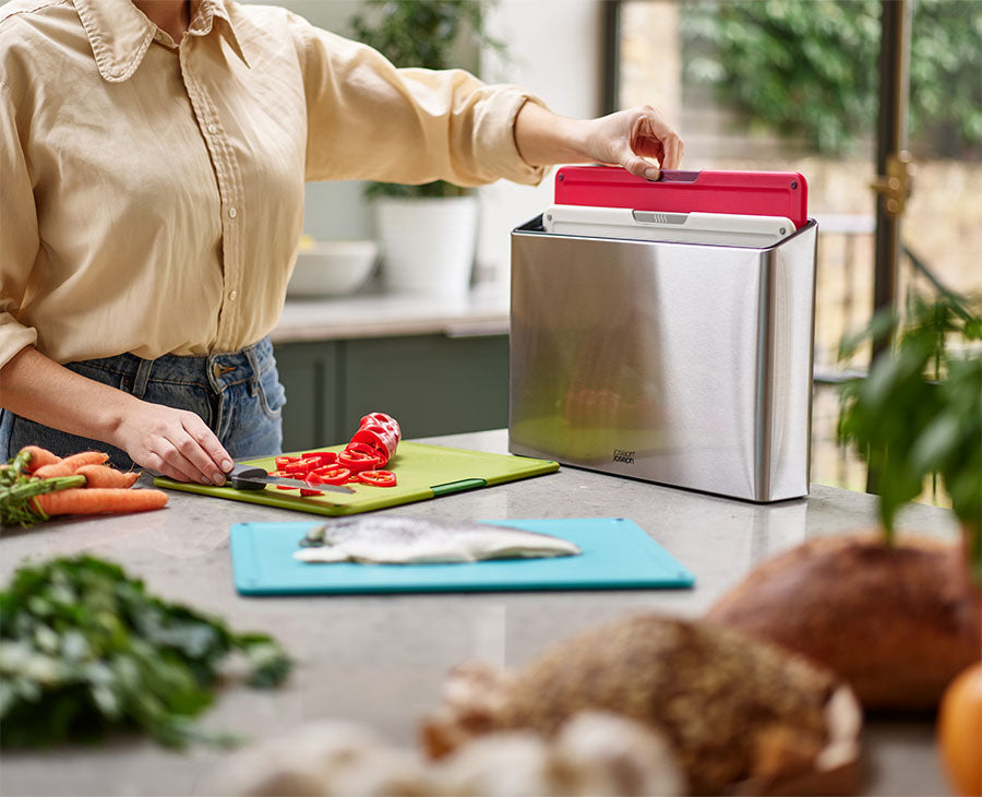 Folio Icon 4-piece Coloured Chopping Board Set | Joseph Joseph UK
