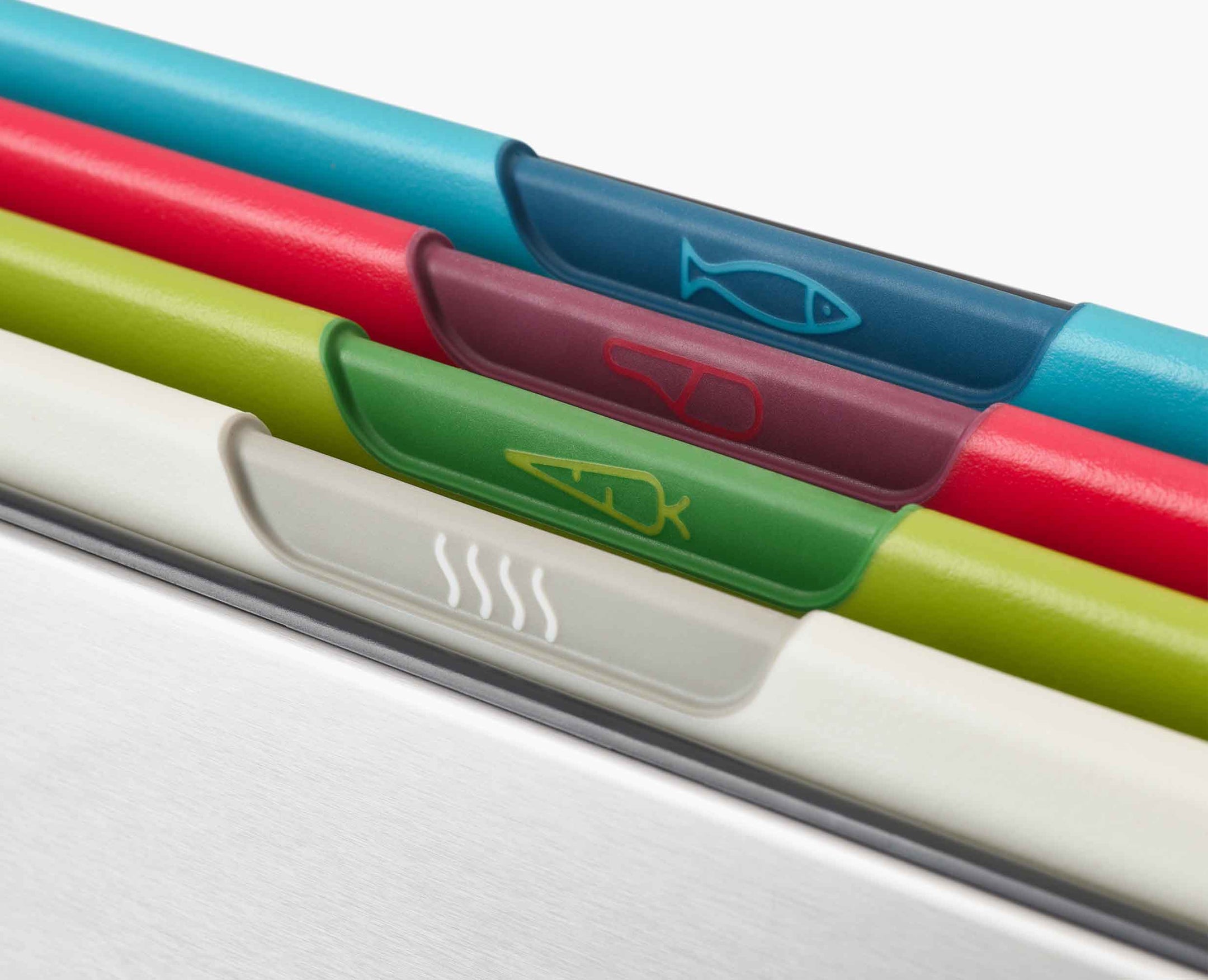 Folio Icon 4-piece Coloured Chopping Board Set | Joseph Joseph UK