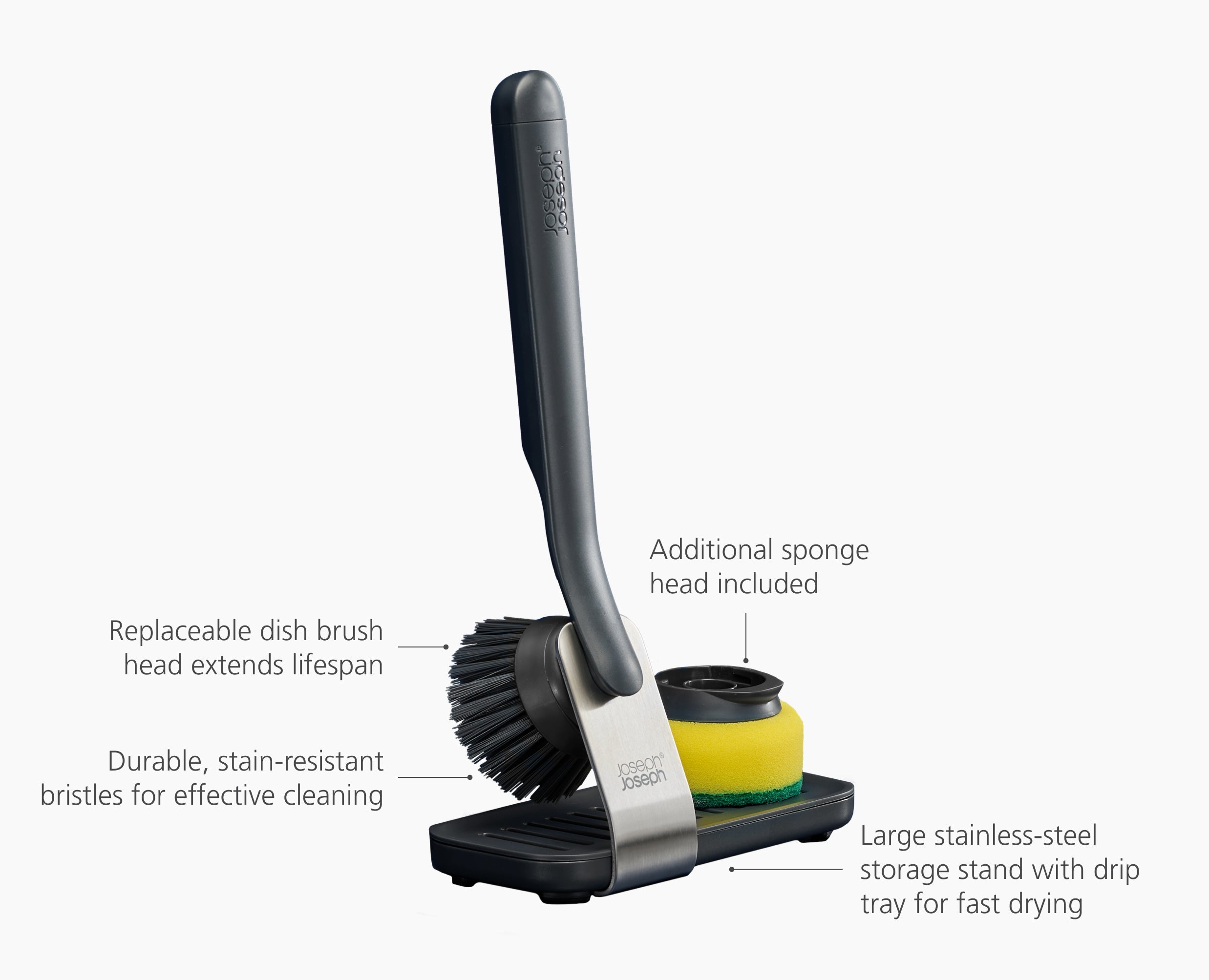Dish Brush With Large Dock SinkTech™ | Joseph Joseph UK