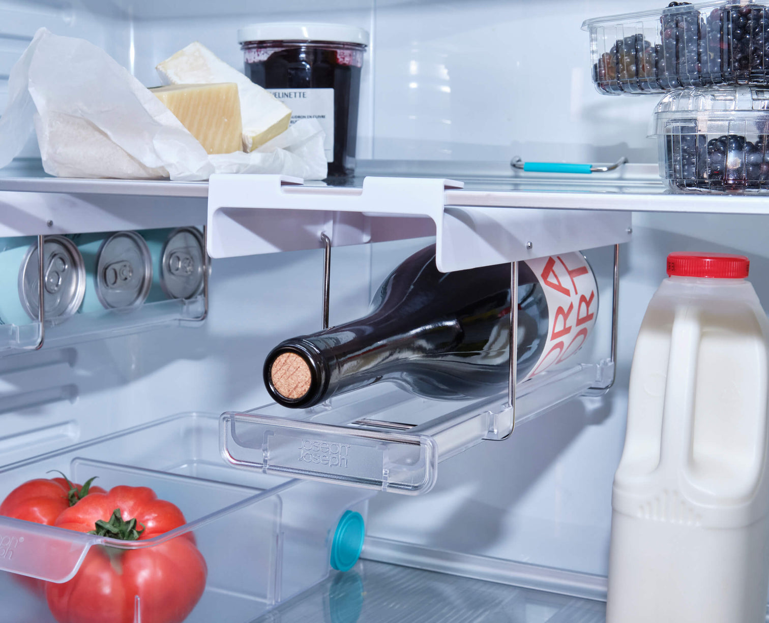 Collapsible Fridge Wine Bottle Rack | Joseph Joseph UK