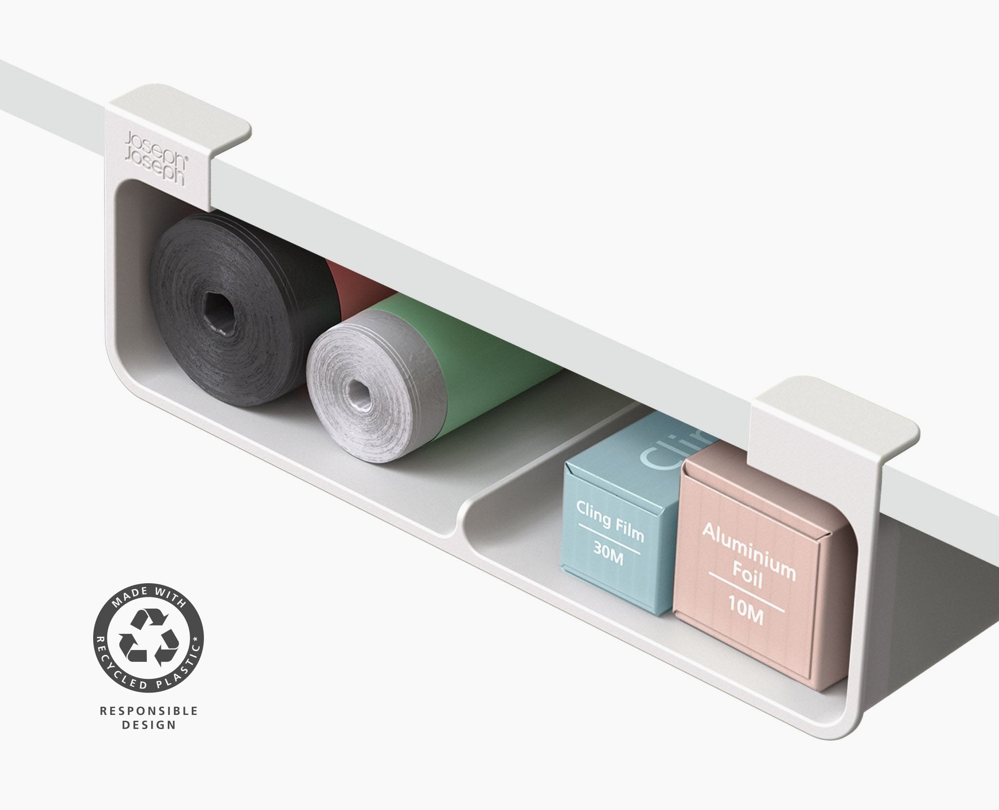 Large Recycled Foil & Cling Film Organiser | Joseph Joseph UK