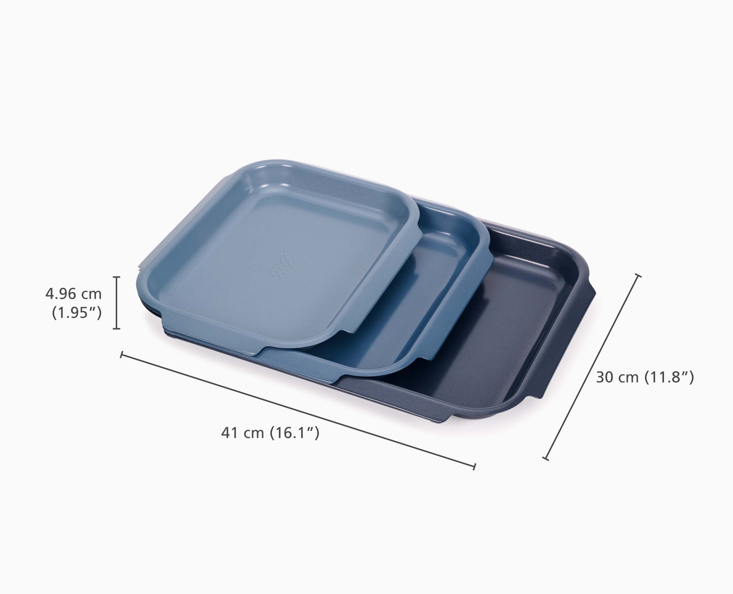Nest™ Bake 3-piece Blue Baking Tray Set | Joseph Joseph UK
