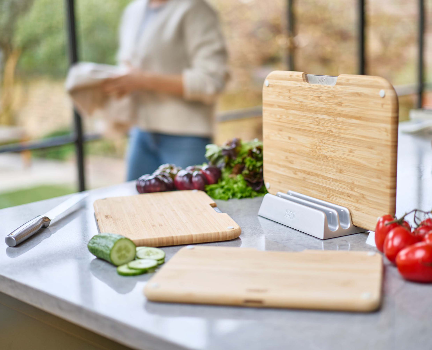 3-Piece Bamboo Chopping Board Set | Joseph Joseph UK