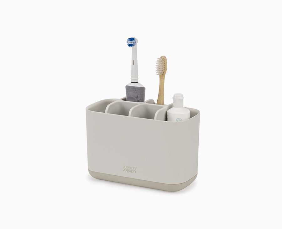EasyStore™ Large Toothbrush Holder - Ecru | Joseph Joseph UK