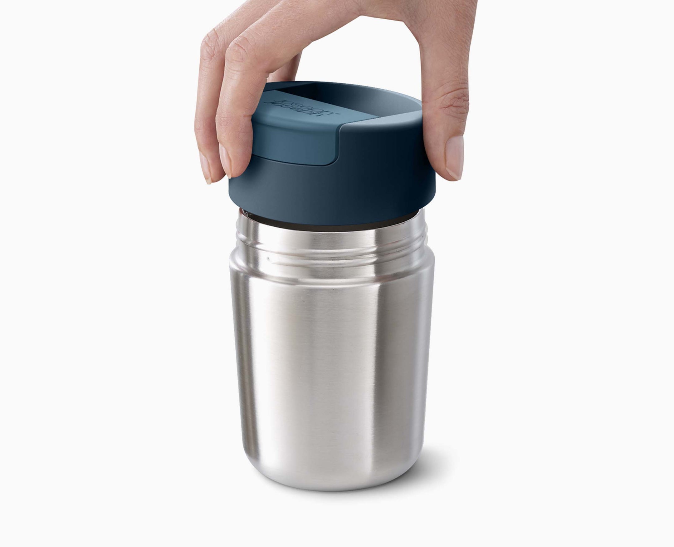 Sipp™ Travel Mug with Hygienic Lid - Stainless-steel | Joseph Joseph UK