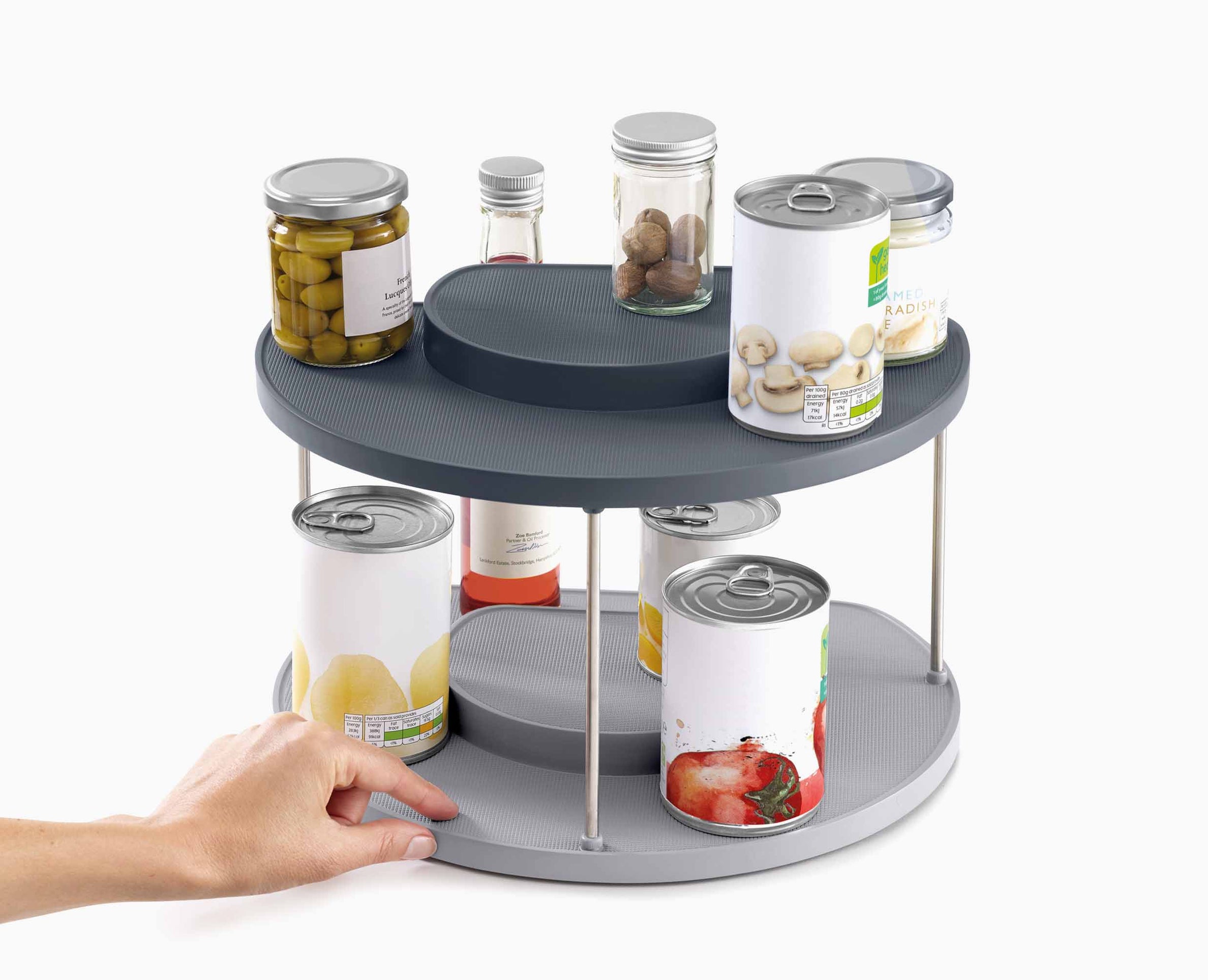 CupboardStore™ 2-tier Rotating Organiser | Joseph Joseph UK