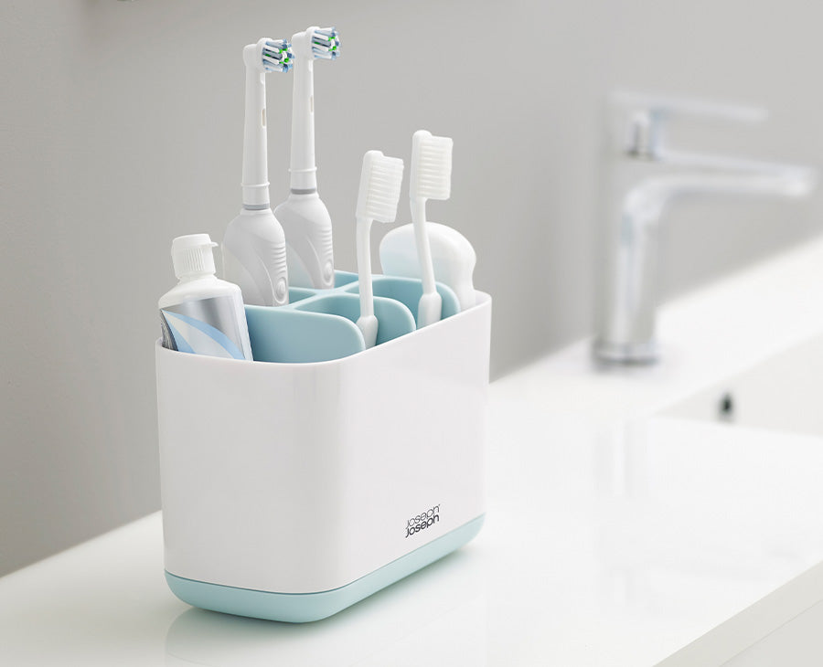 EasyStore™ Large Toothbrush Holder - Light Blue | Joseph Joseph UK